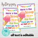 Ice Cream Gift Tag, Here's the Scoop Editable Appreciation Tags ...