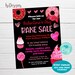 Editable Valentine's Day Bake Sale Flyer, Instant Download, Fundraiser ...