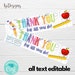 Teacher Appreciation Water Bottle Labels, Instant Download, PTA PTO ...