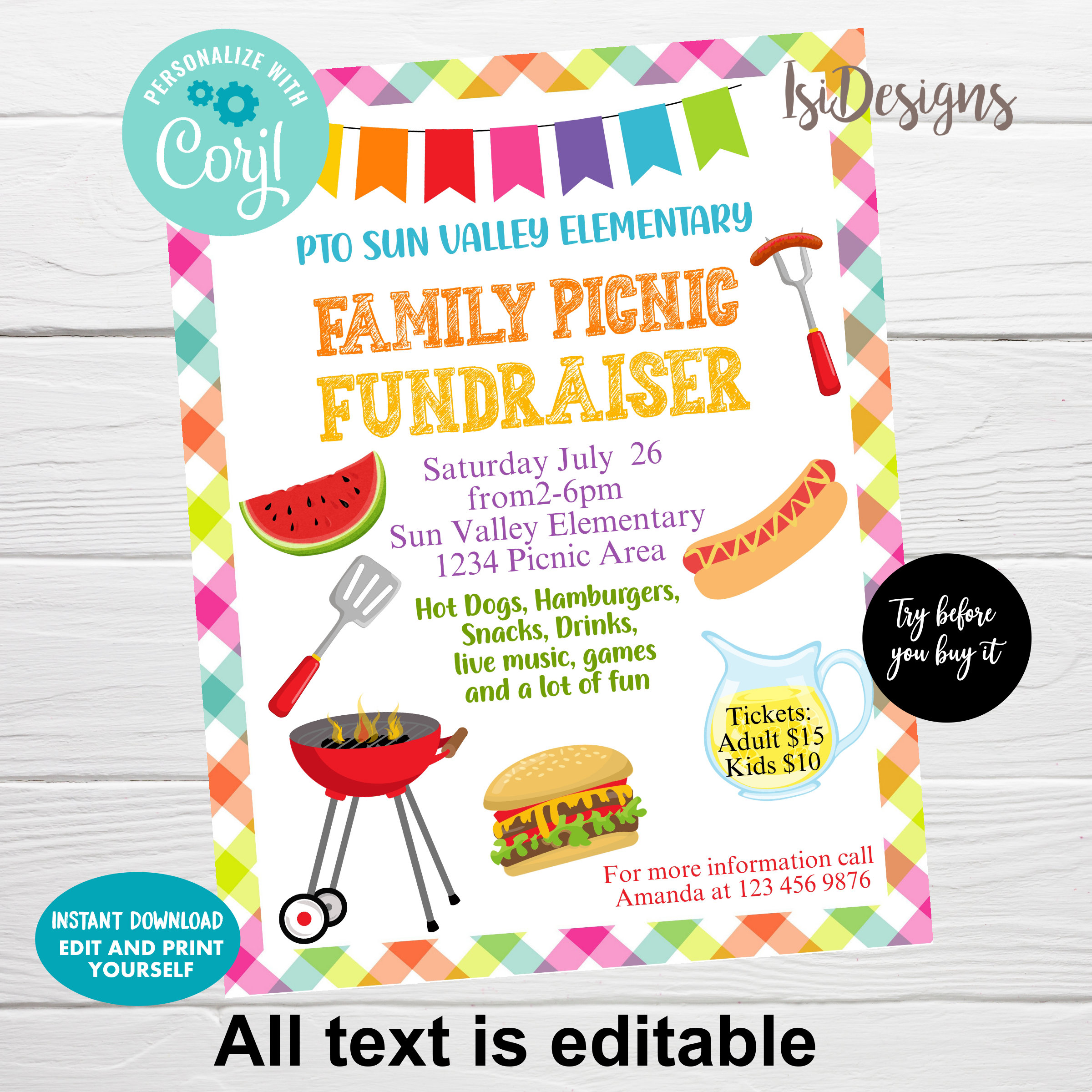 Family Fun Day Flyer Template