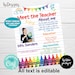 Meet the Teacher Editable Flyer, Back to School, Open House, Teacher ...