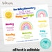 Teacher Appreciation Week Itinerary, Editable Rainbow Teacher Week ...