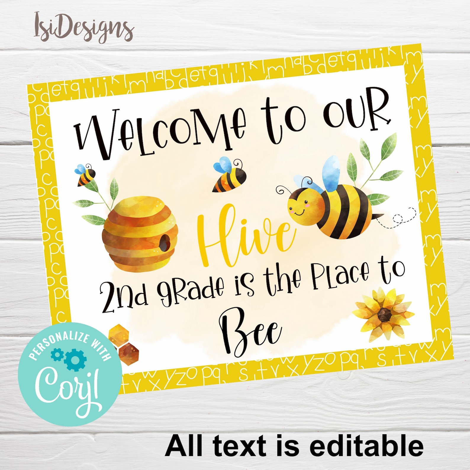Editable Classroom Sign Instant Download Welcome to Our - Etsy
