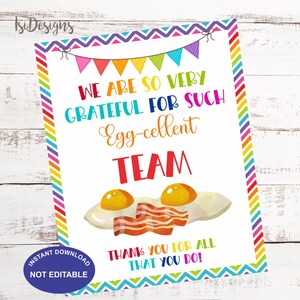 Appreciation Week Printable Sign, Egg-cellent Team Appreciation Week ...