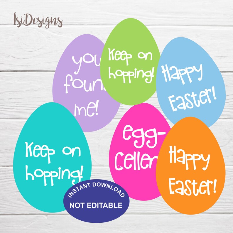 Easter Egg Hunt Printable Signs Easter Bunny Yard Signs - Etsy