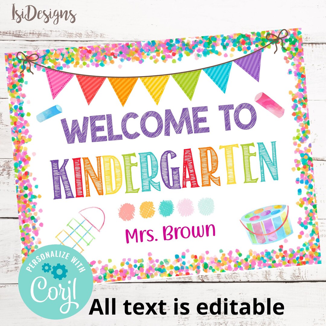 Classroom Welcome Sign, Editable Classroom Decor, Printable Back to ...