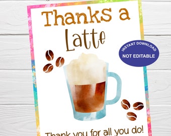 Thanks a Latte | Etsy
