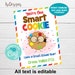 First Day of School Gift Tags, One Smart Cookie Classroom Editable Tags ...