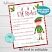 Elf Rules to Follow Editable Sing, Printable Elf Arrival Rules, Instant ...