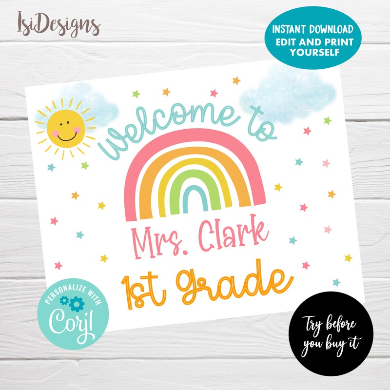 Classroom Welcome Sign - Etsy