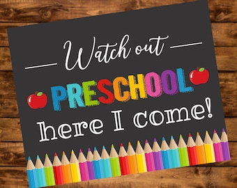 Watch Out First Grade Here I Come Back to School Printable - Etsy