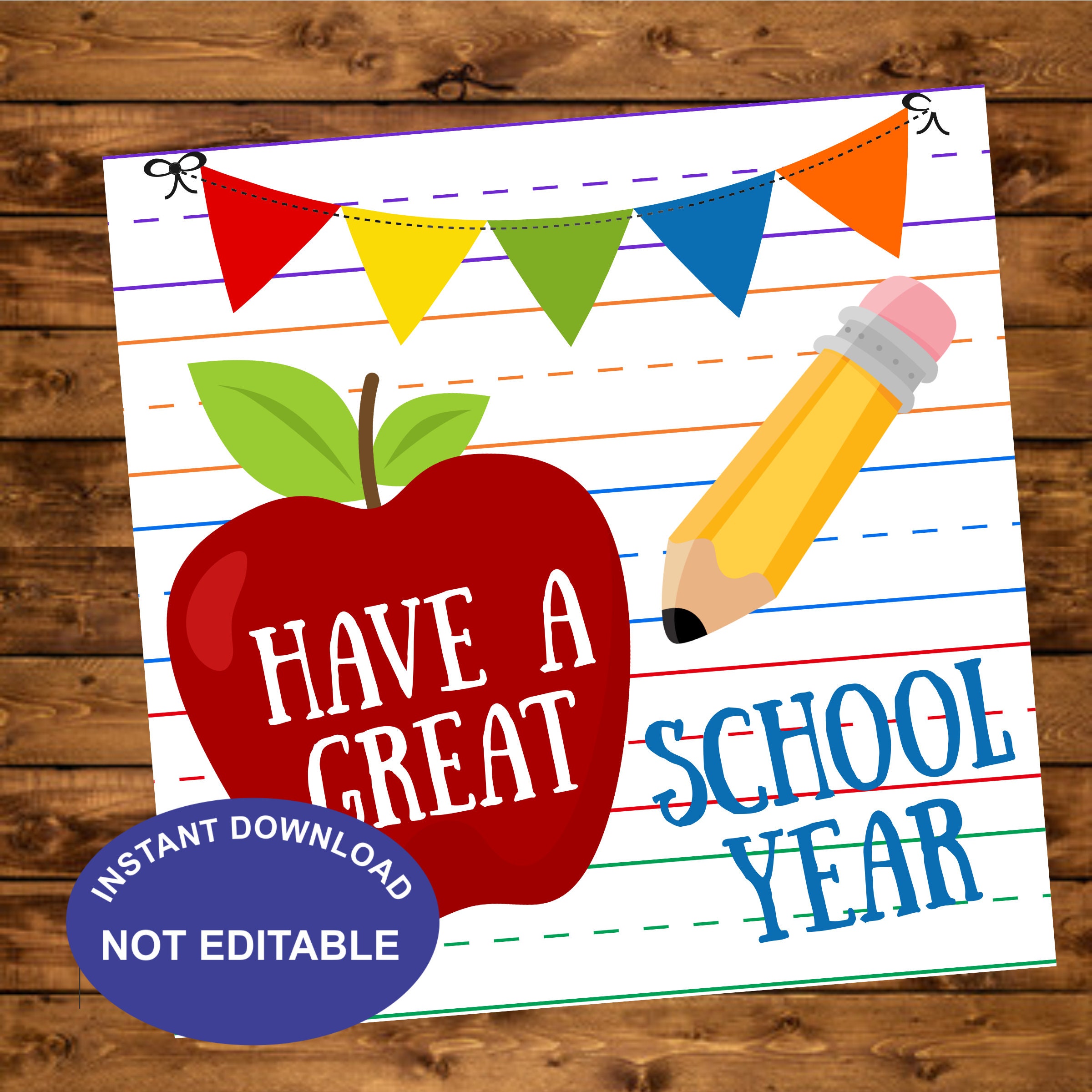 Back to School Favor Tags Have a Great School Year Instant - Etsy Ireland