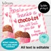 Valentine's Day Chocolate Candy Gift Tags, Thanks a Choco-lot ...