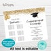 Graduation Ceremony Editable Program, Black and Gold High School ...