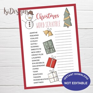 Holiday Family Games, Christmas Party Game Bundle, Instant Download, 4 ...