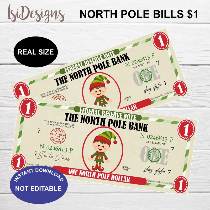 Printable Elf Money - Etsy