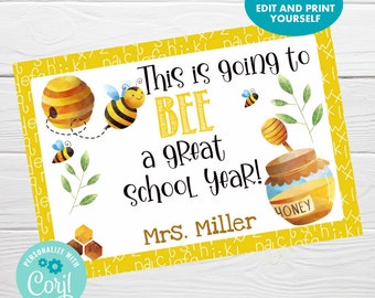 Back to School Editable Postcard Instant Download This is - Etsy