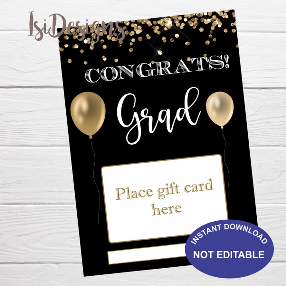Graduation Gift Card Holder, College Graduation, High school Graduation ...