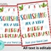 Christmas Gift Tag Squishing You a Very Merry Christmas - Etsy