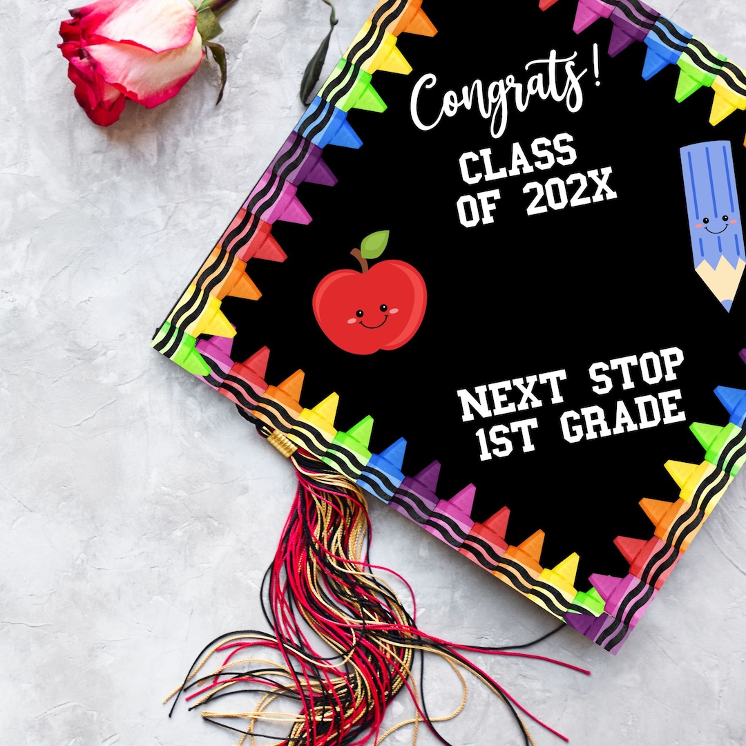 Kindergarten Editable Graduation Cap Topper, Printable Preschool ...