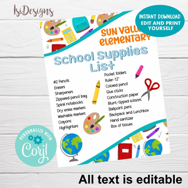 School Supplies - Etsy