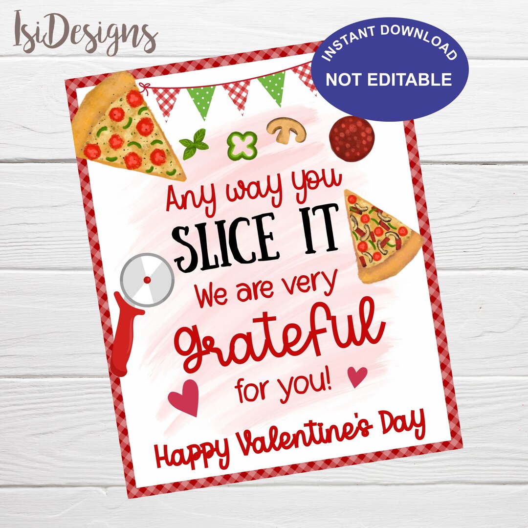 Pizza Appreciation Sign, School Teacher PTO Staff Employee Nurse ...