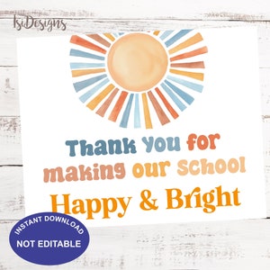 Sunshine Cart Appreciation Sign, Teacher and Staff Snack Cart Sign ...