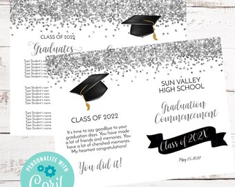 Graduation Ceremony Program Template: High School, College (canva ...