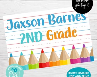 Editable Back to School Name Tags Colorful Classroom Labels - Etsy