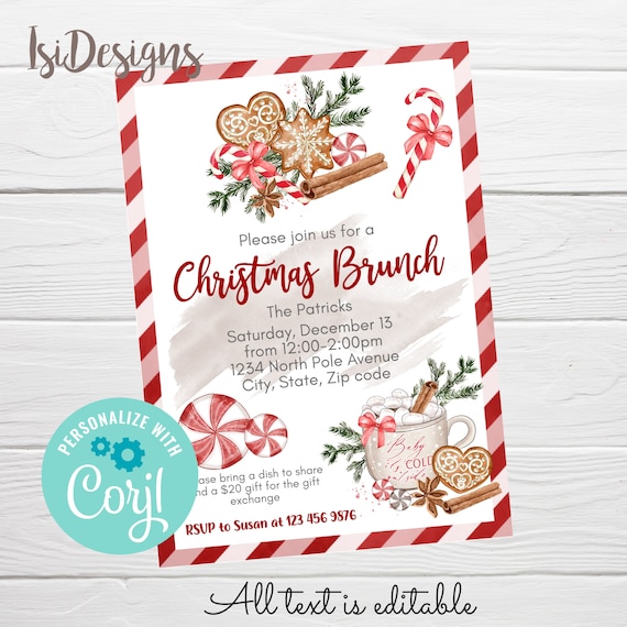 Holiday Breakfast Invitation Wording 20 Christmas And Holiday Party