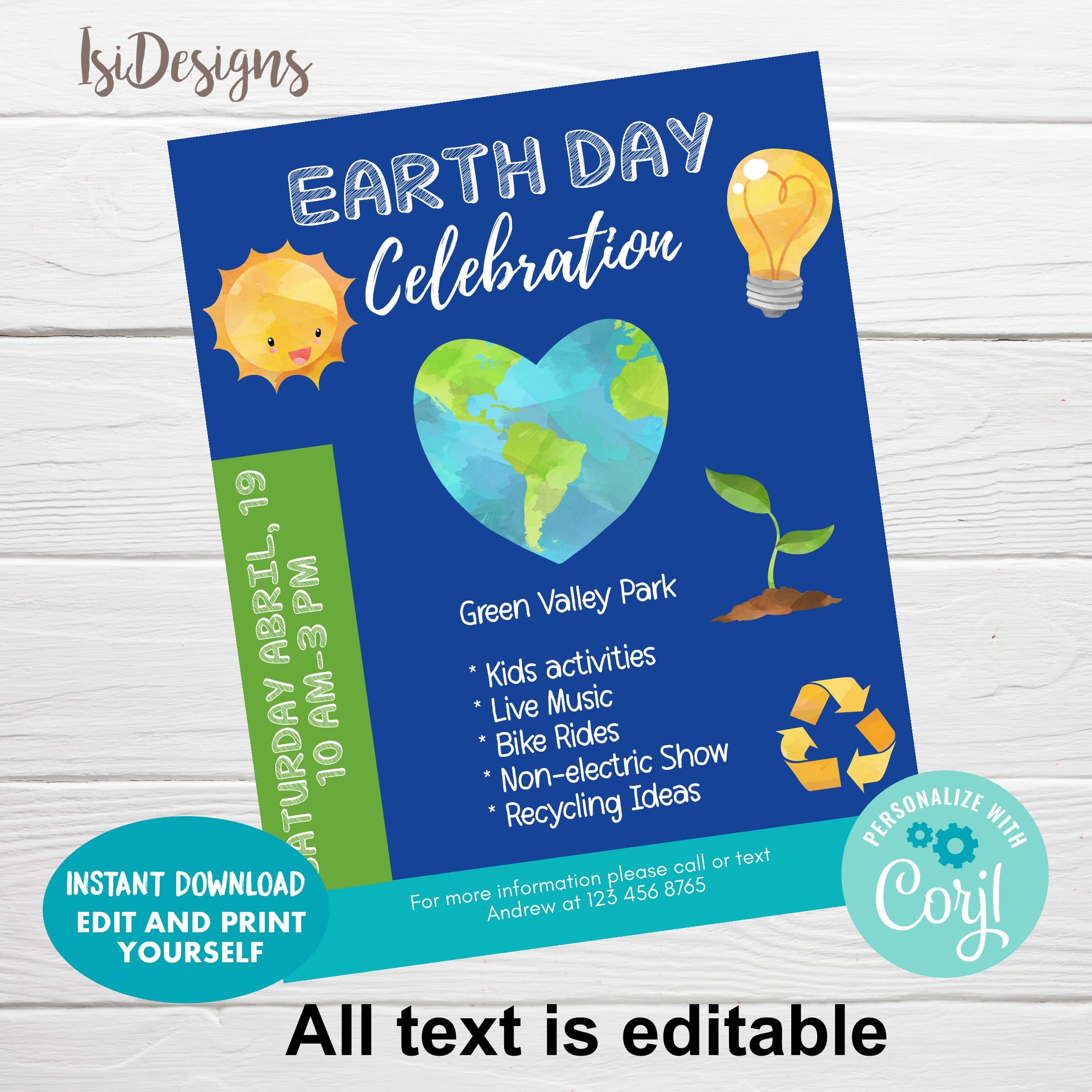 Earth Day Flyer Template
