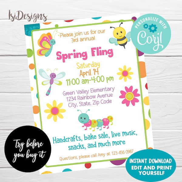 Spring Fling Poster - Etsy