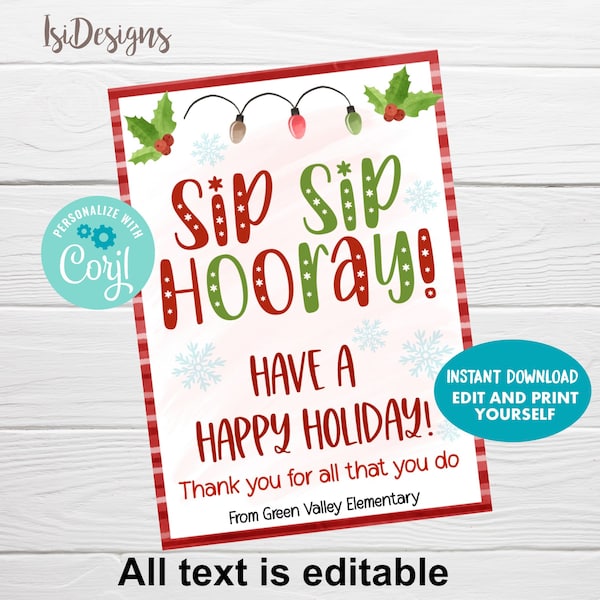 Sip Sip Hooray - Etsy