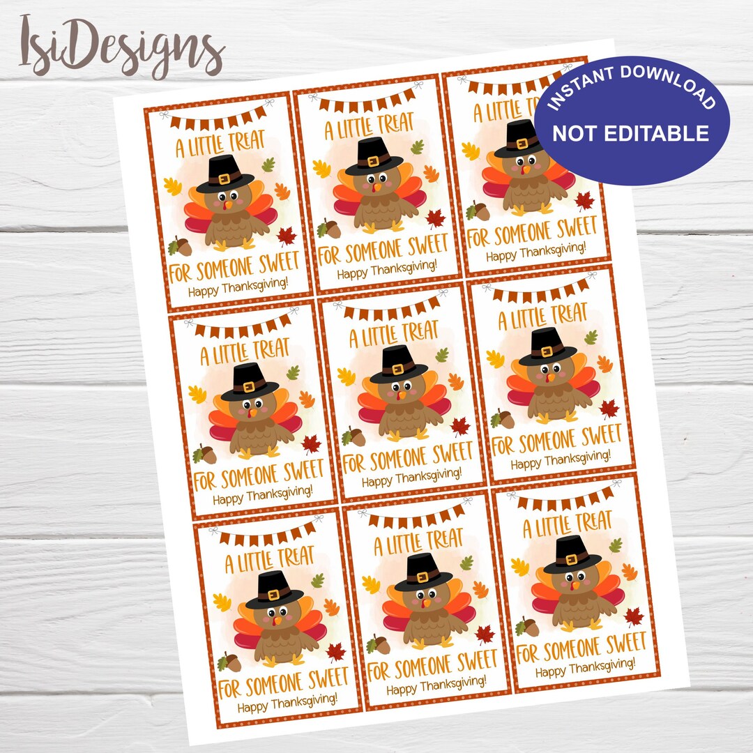 Fall Appreciation Thank You Tags, Download, Teacher PTO/PTA Nurse ...