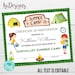 Summer Camp Editable Certificate, Kid's Summer Printable Template ...