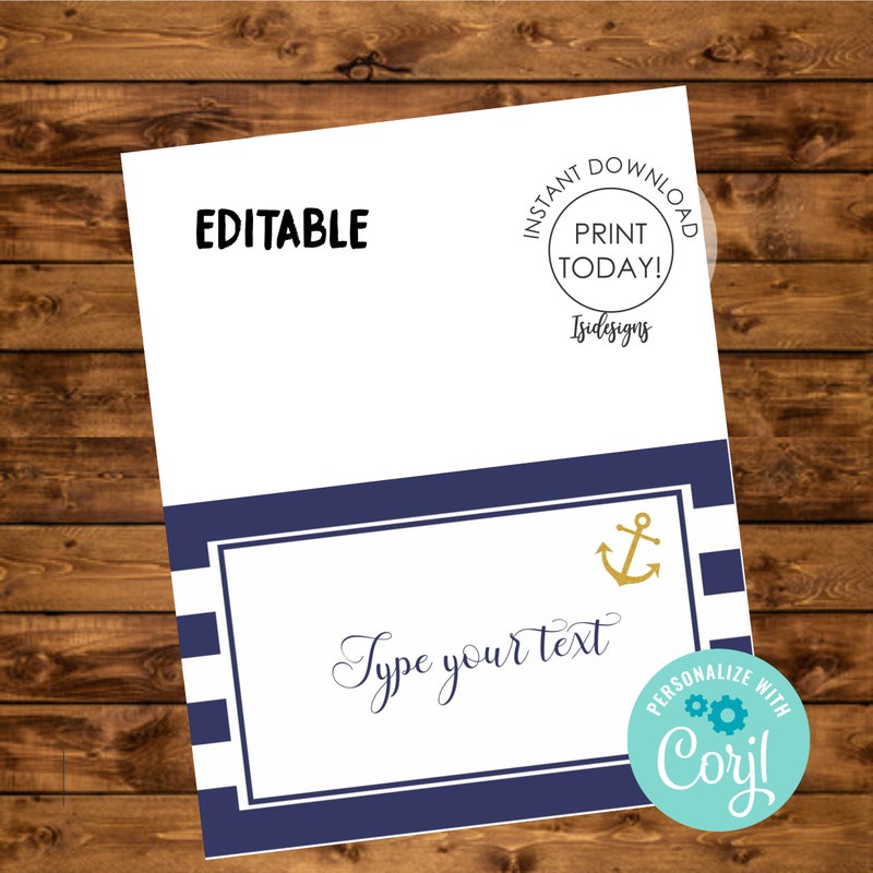 Nautical Place Cards - Etsy