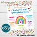 Appreciation Teacher Week Editable Flyer, Instant Download, Teacher ...