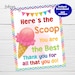 Here's the Scoop, Ice Cream Printable Sign, INSTANT Download, Teacher ...