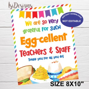 Appreciation Week Printable Sign, Instant Download, School PTO PTA ...