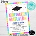 EDITABLE Graduation Invitation, Kindergarten Preschool Pre-k Invitation ...