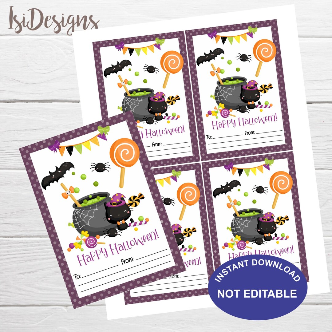 Halloween Candy Grams, Halloween Fundraiser, Instant Download, Boo ...