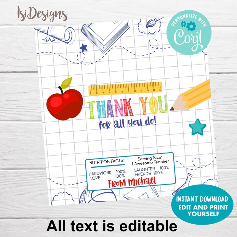 Staff Appreciation Chocolate - Etsy