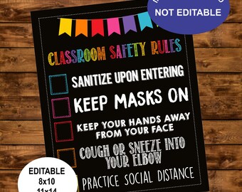 Classroom Rules Sign | Etsy