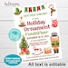 EDITABLE Holiday Ornament Sale Flyer, Christmas Craft Show, Instant ...