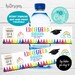 Kindergarten Graduation Water Bottle Label, Instant Download, Editable ...