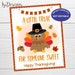 Fall Appreciation Printable Sign Teacher and Staff Employee, Instant ...