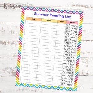 Printable Summer Planner for Kids, Instant Download, Fillable PDF ...