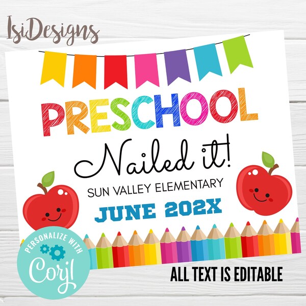 Preschool Nailed It - Etsy