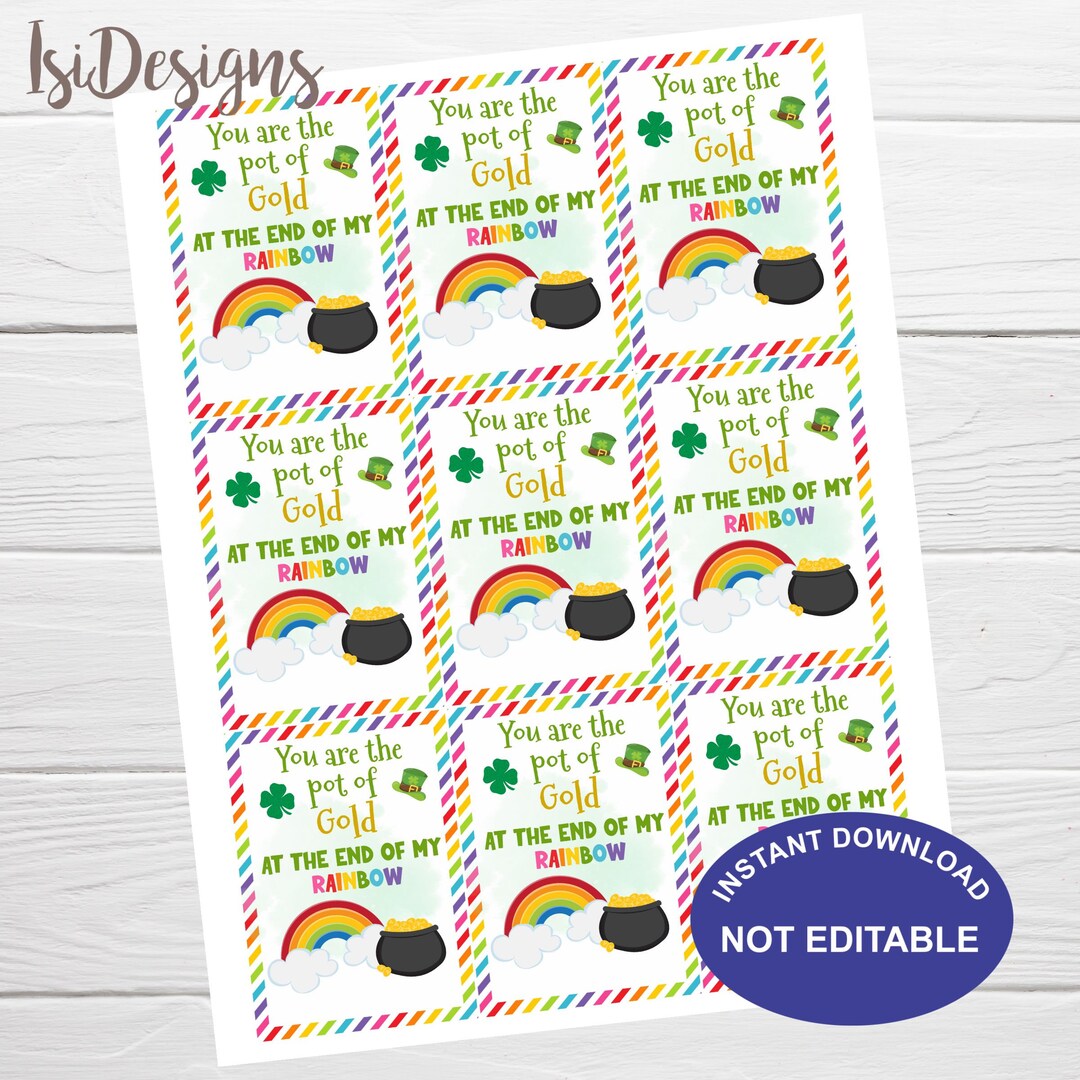 St. Patrick's Day Tag, Teacher Staff Employee Nurse Volunteer ...