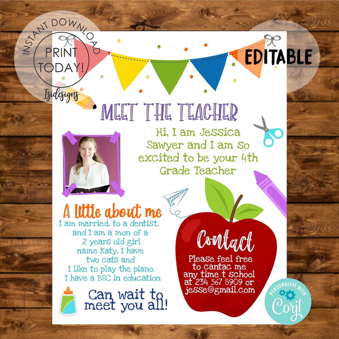 Editable School Newsletter, Meet the Teacher Template, Back to School ...